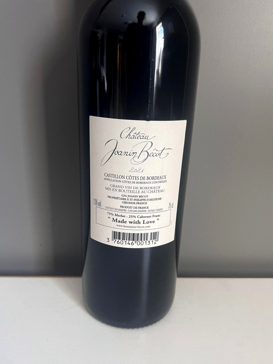 Ch. Joanin Bécot 2021 – Vinhøna